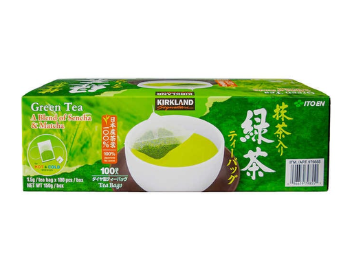 Kirkland Signature Japanese Green Tea Bags 100 Ct