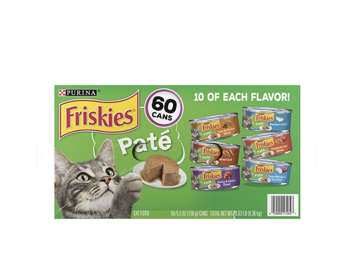 Purina Friskies Wet Cat Food Pate-pk 5.5 oz (60-pk)