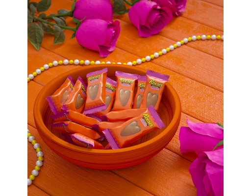 Reese's Valentine Milk Chocolate Snack Size Peanut Butter Hearts Candy ...