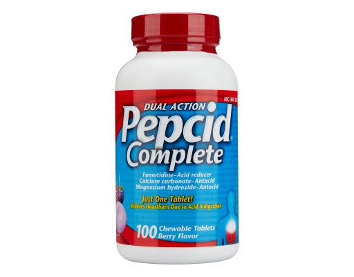 Pepcid Complete Dual Action Acid Reducer Chewable Tablets Berry