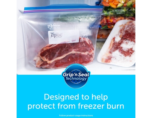 Ziploc Seal Top Bags Gallon Freezer 152 ct