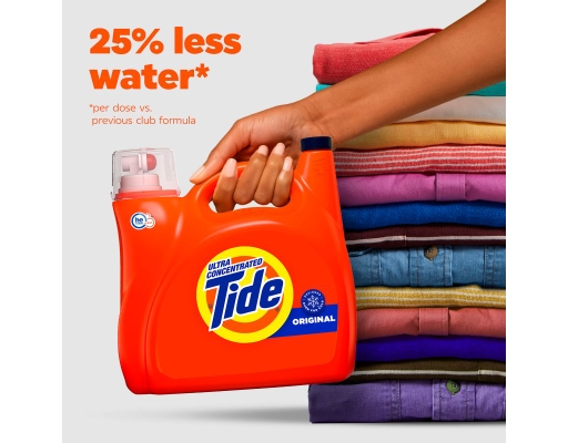 Tide Ultra Concentrated Liquid Laundry Detergent Original 170