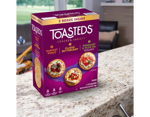 Toasteds Crackers Variety Pack 40 oz