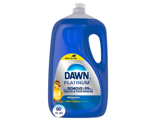 Dawn Ultra Platinum Dishwashing Liquid Soap Refreshing Rain 90