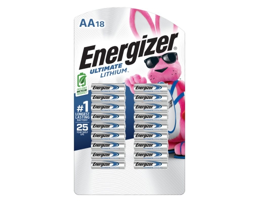 Energizer Ultimate Lithium Batteries AA 18 ct