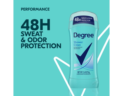 Degree Women Antiperspirant Deodorant Shower Clean 2.6 oz (4-p