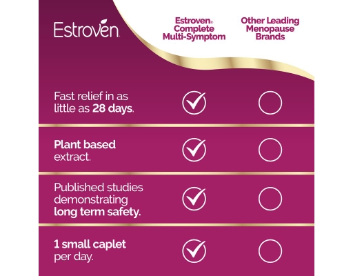 Estroven Complete Multi-Symptom Menopause Relief Caplets 84 ct