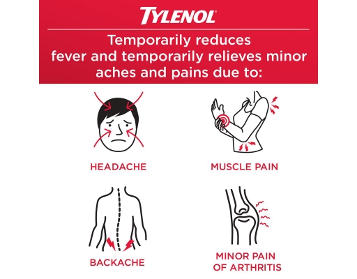 Tylenol Extra Strength Rapid Release 500mg Pain Reliever Gelcaps