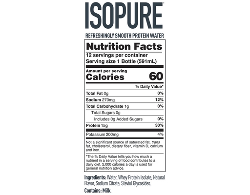 Isopure Mixed Berry 15g Protein Drink, 12 pack