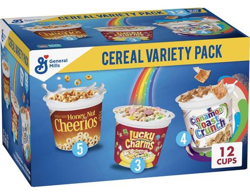 mini cereal selection